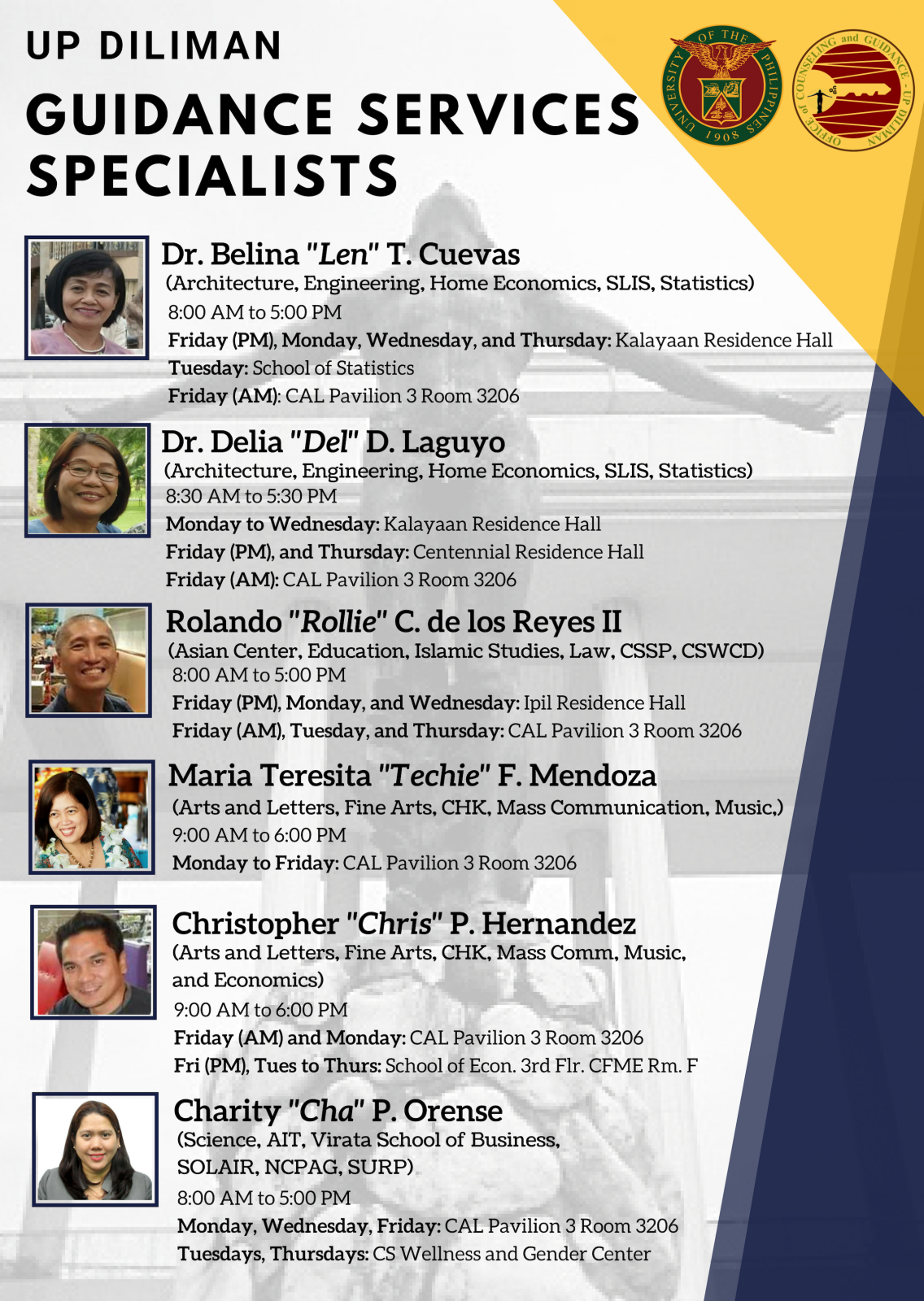 OCG temporarily moves to CAL Pavilion - University of the Philippines ...