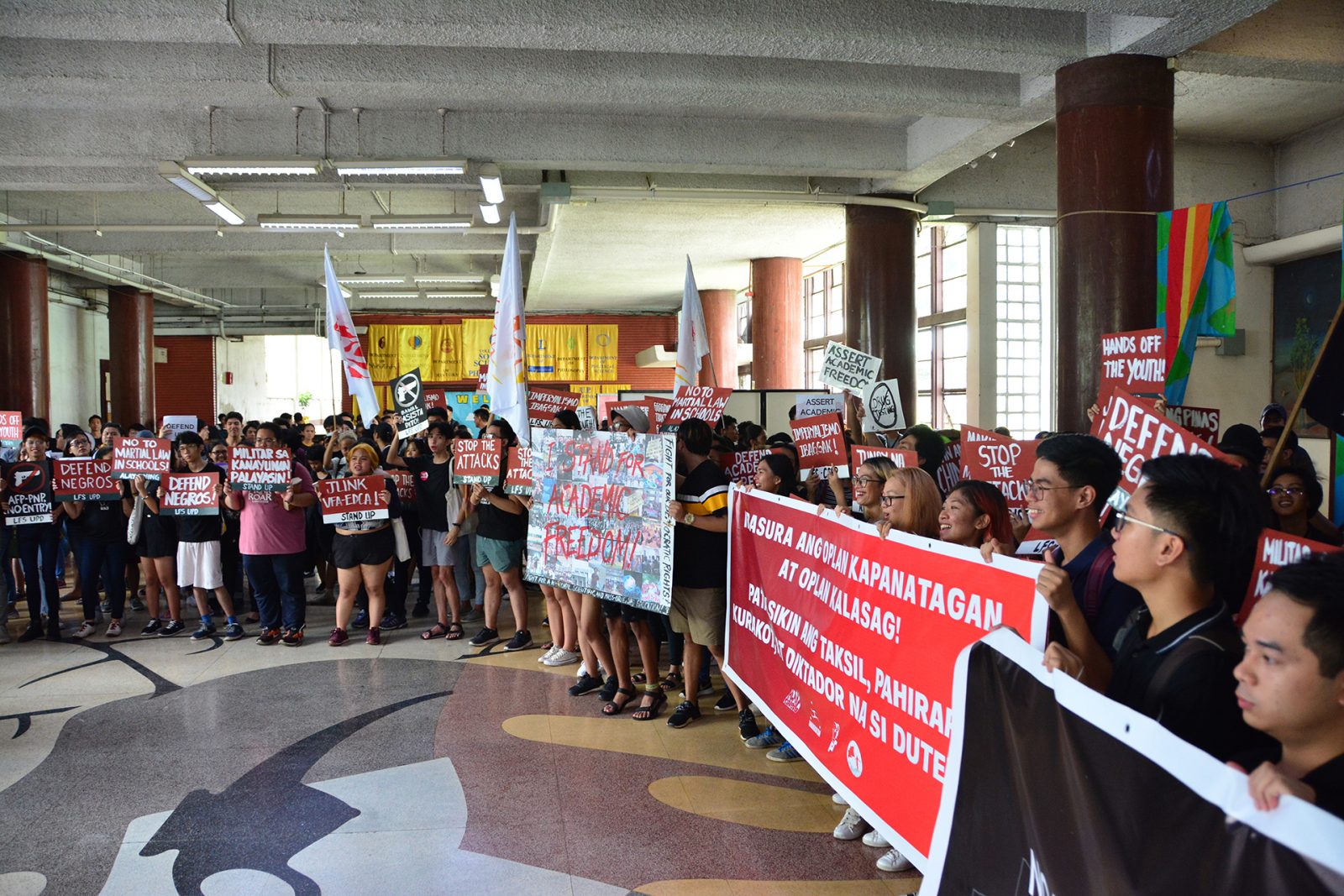 UP Diliman stages walkout - University of the Philippines Diliman