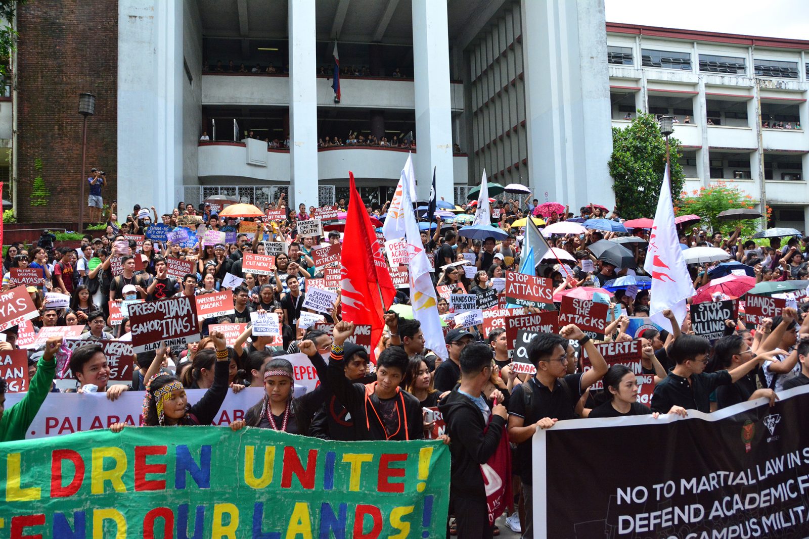 UP Diliman stages walkout - University of the Philippines Diliman