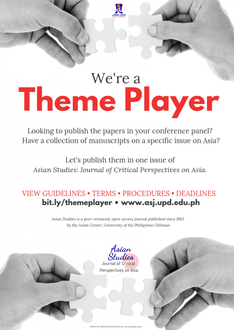 Call for Papers for Asian Studies: Journal of Critical Perspectives ...