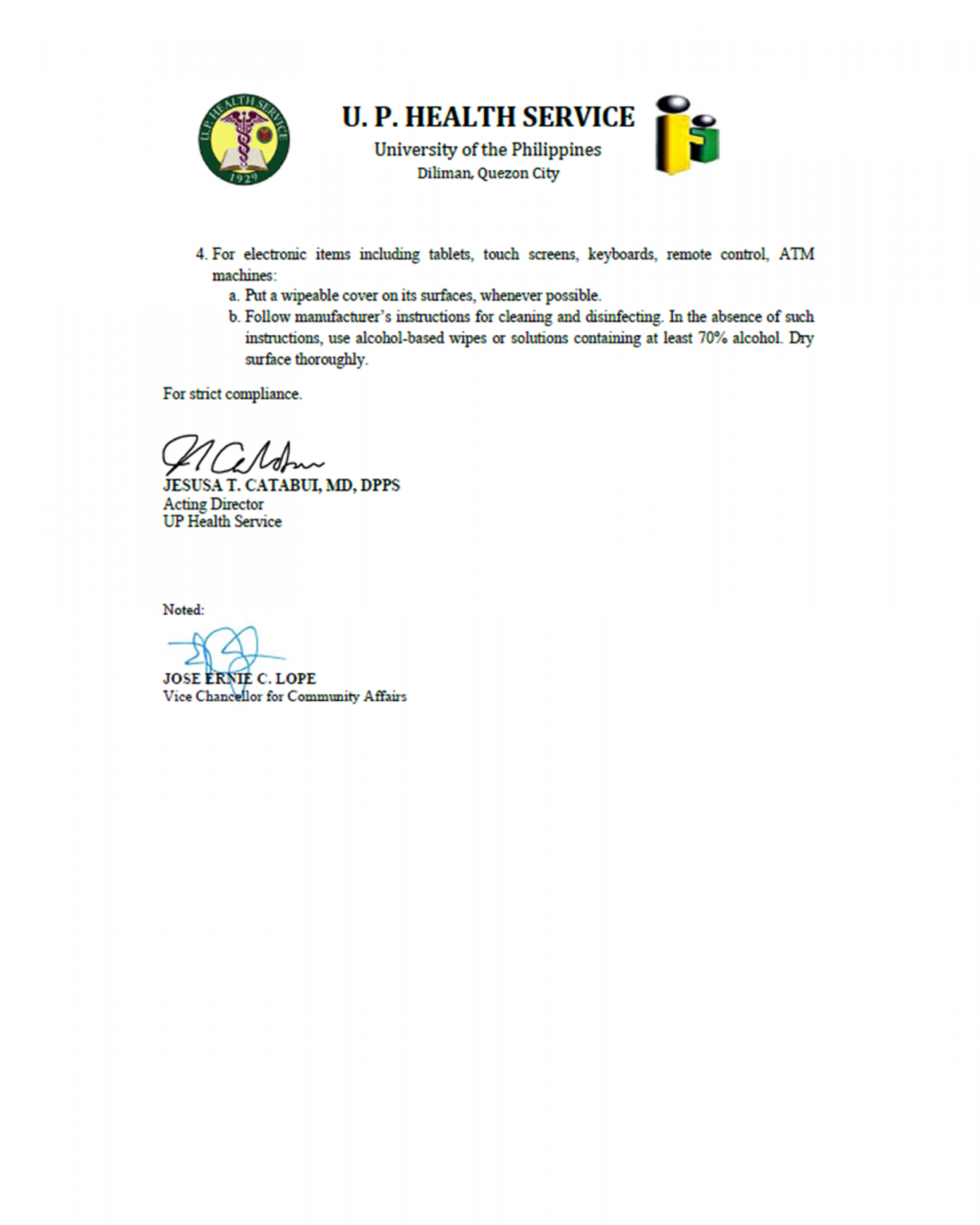 UPD Post-ECQ Guidelines - University of the Philippines Diliman