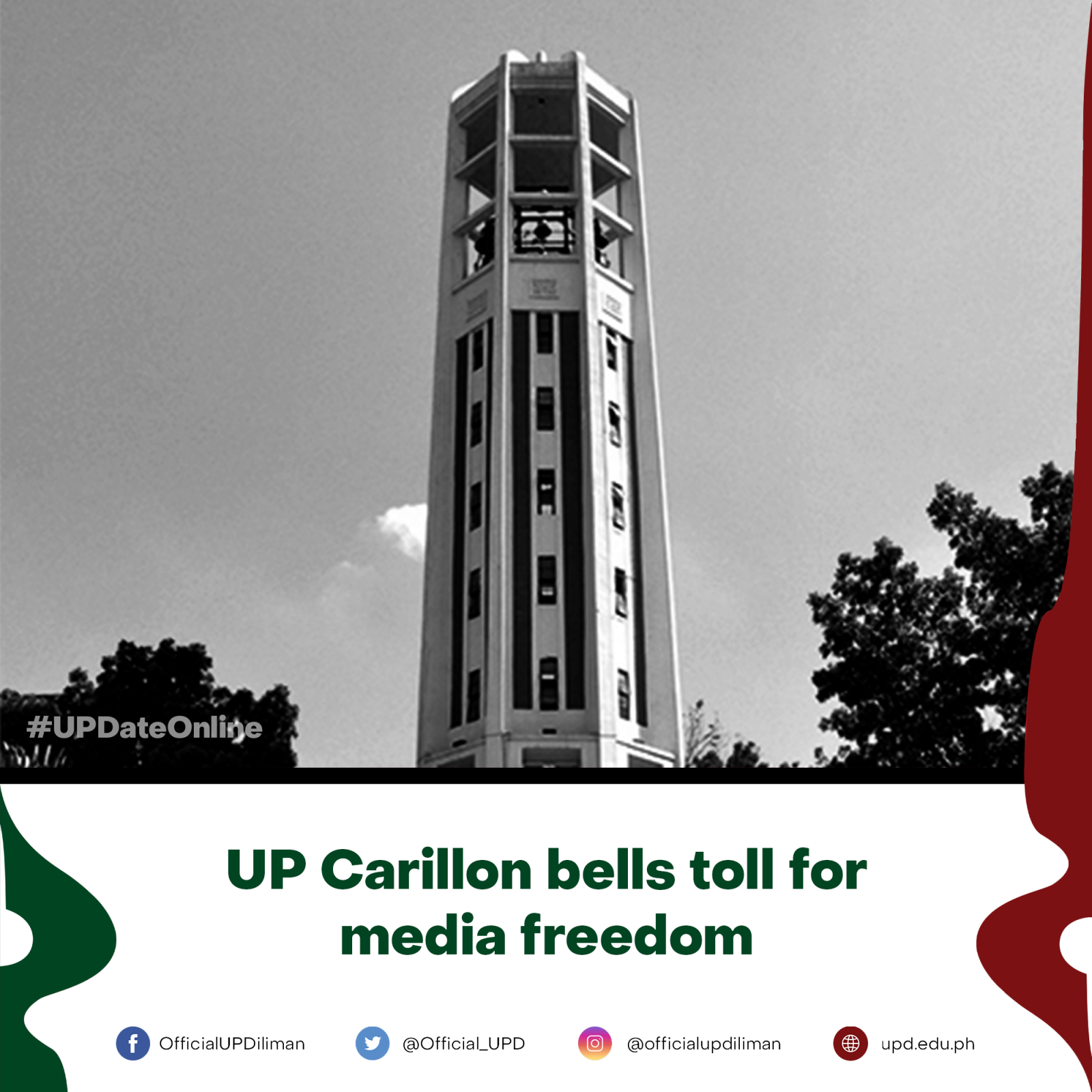 UP Carillon bells toll for media freedom - University of the ...