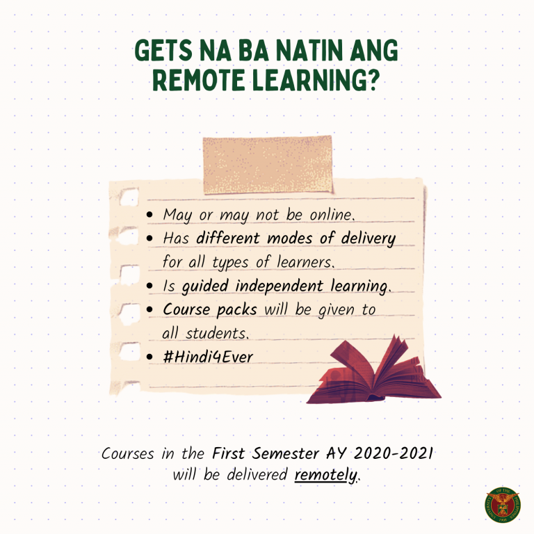 The Isko/Iska Guide for #RemoteLearning - University of the Philippines ...