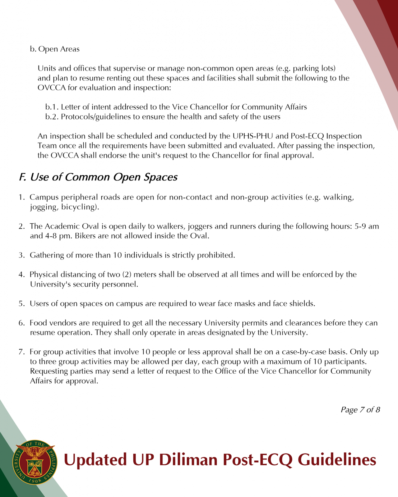 Updated UP Diliman Post-ECQ Guidelines - University of the Philippines ...