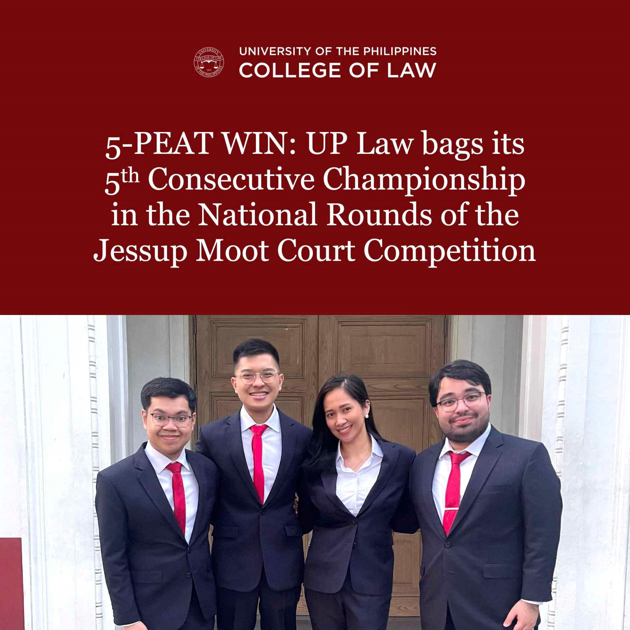 UP Law tops national rounds of Jessup - University of the Philippines ...