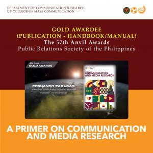 Comm Res wins Anvil - University of the Philippines Diliman