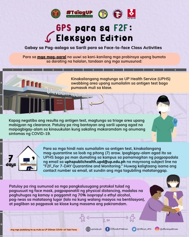 GPS para sa F2F: Eleksyon Edition - University of the Philippines Diliman GPS para sa F2F: Eleksyon Edition - University of the Philippines Diliman