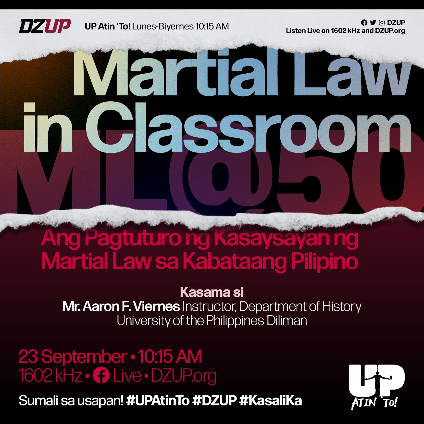 Atin ‘To: Martial Law in Classroom: Ang Pagtuturo ng Kasaysayan ng ...