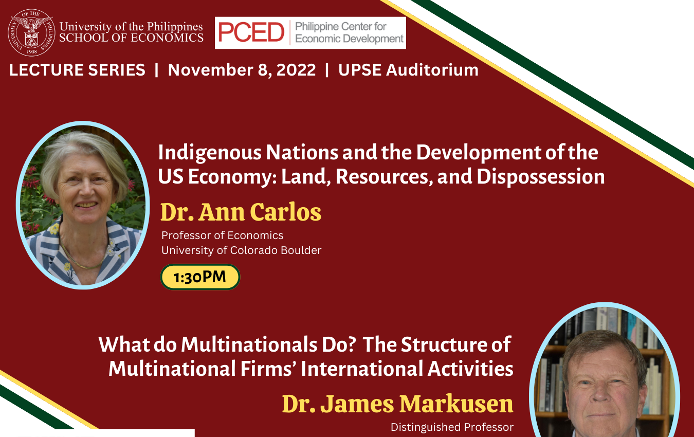 UPSE-PCED Lecture Series 2022 - University of the Philippines Diliman