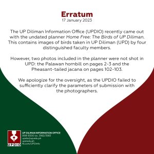 Erratum - University of the Philippines Diliman