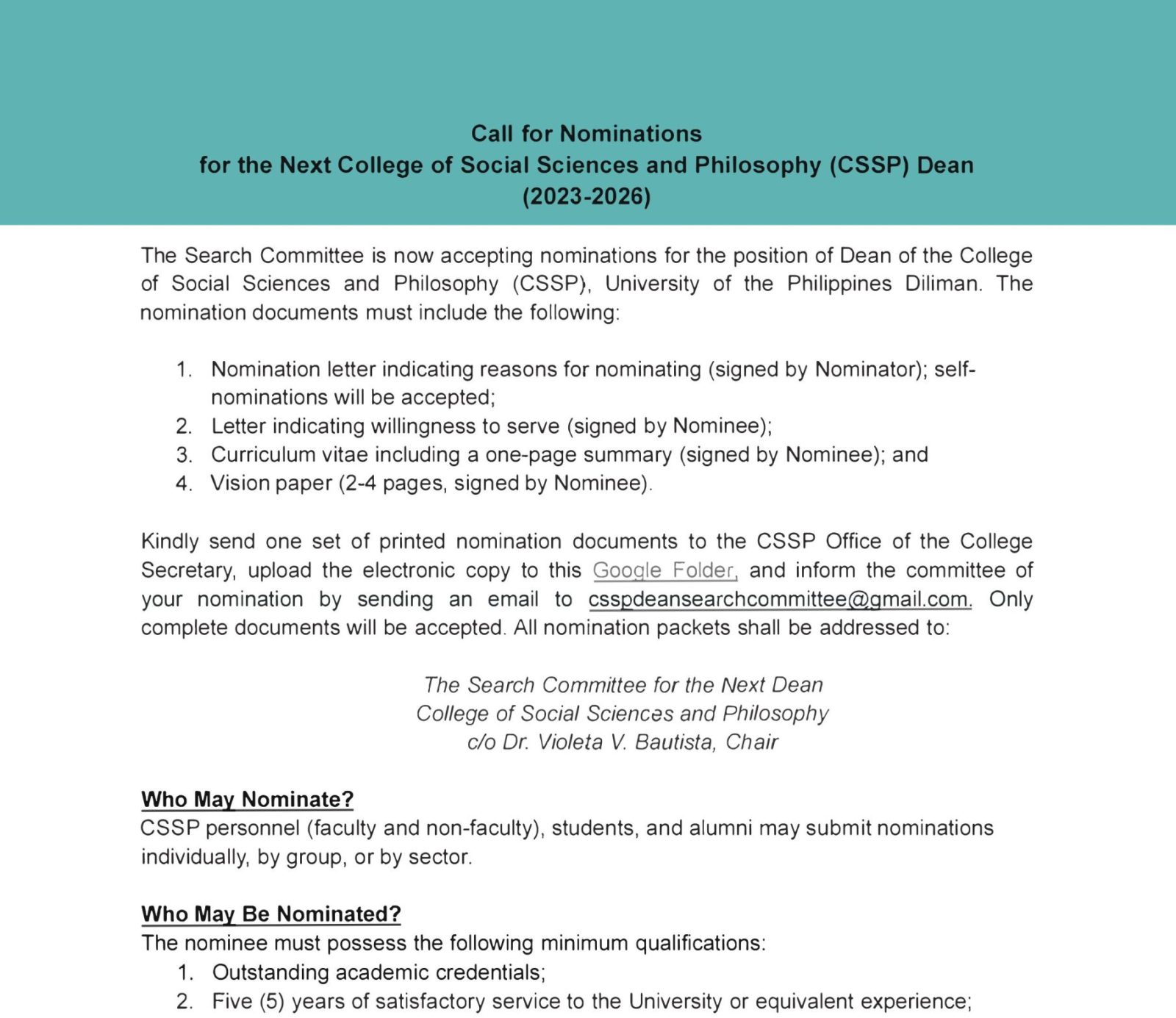 Announcement From The Up Diliman Office Of The Chancellor On Class And