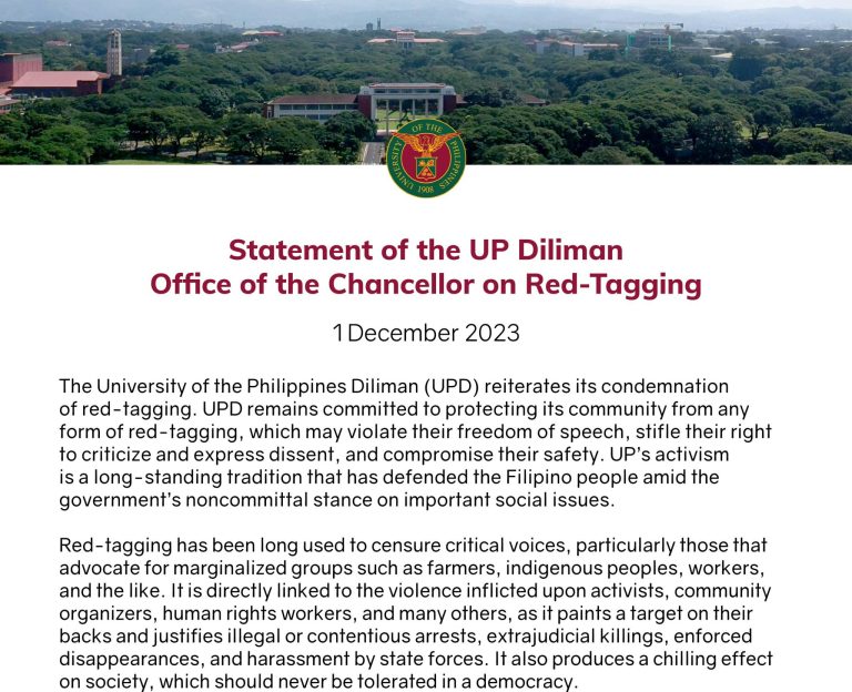 Statements Archives - University of the Philippines Diliman