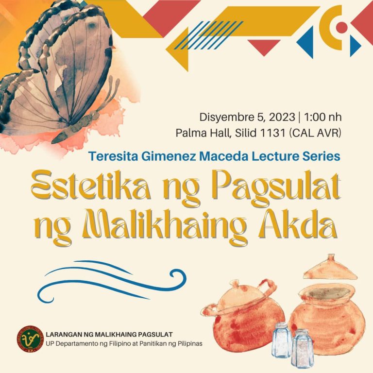 Estetika ng Pagsulat ng Malikhaing Akda - University of the Philippines ...