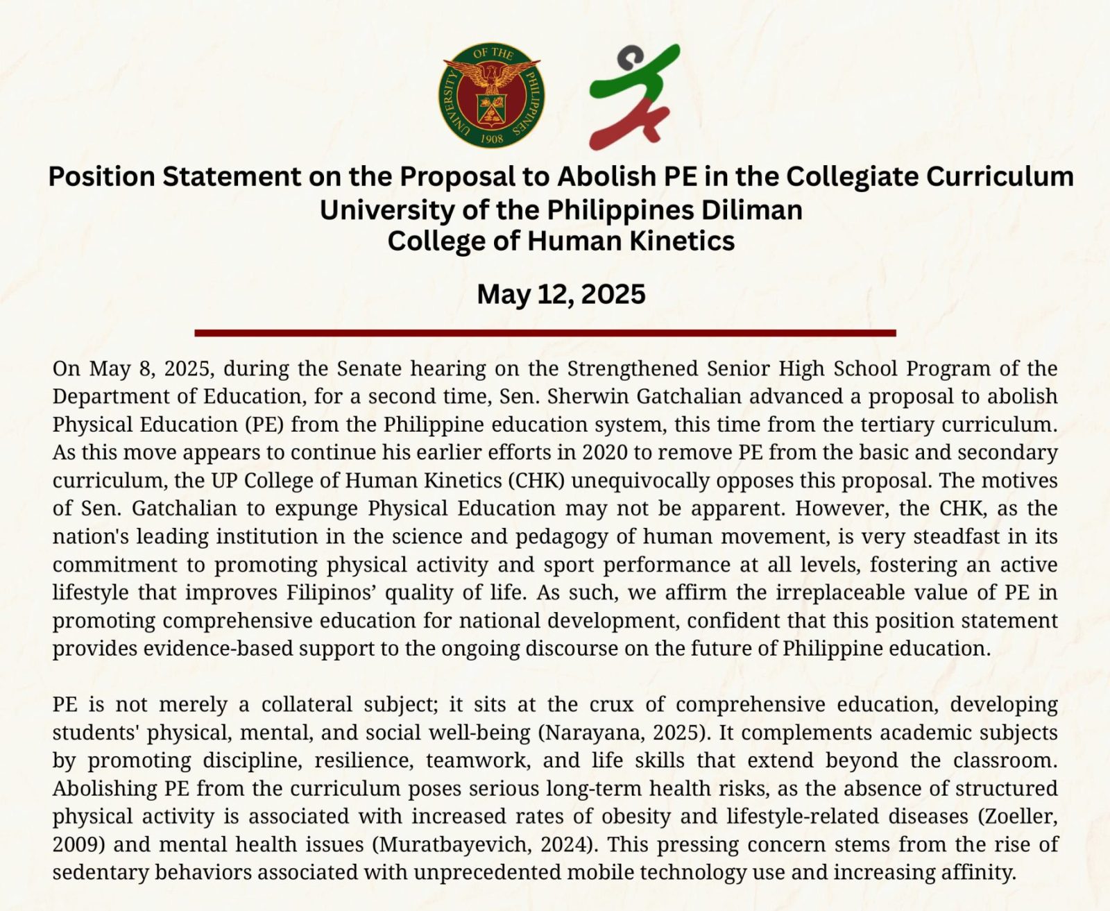 Statement by the Faculty of UP Diliman Artificial Intelligence (AI) Program on the Use of AI ...