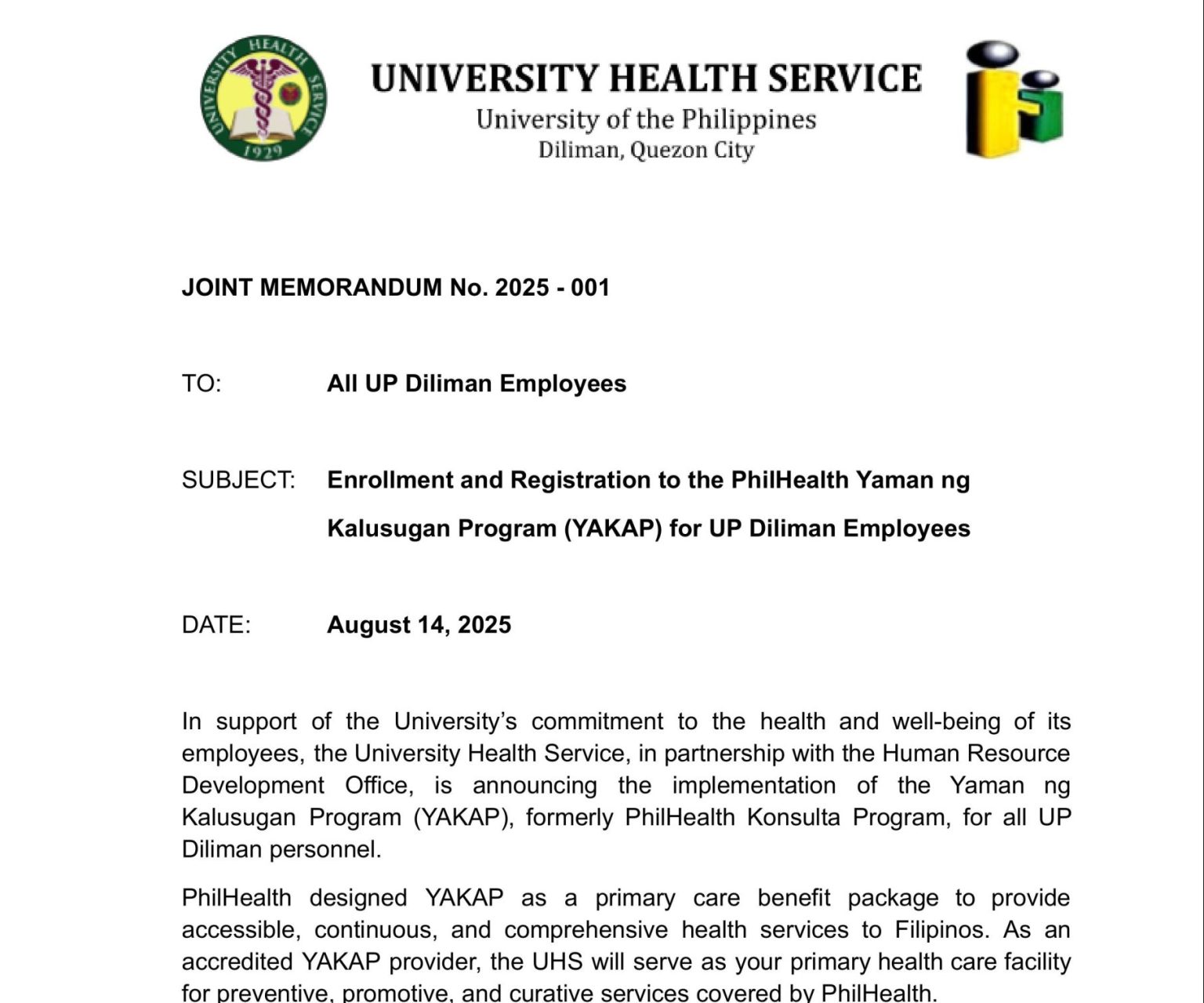 Memorandum Order No. ECLV-25-024: Paanyaya at Pagbubukas ng Nominasyon ...